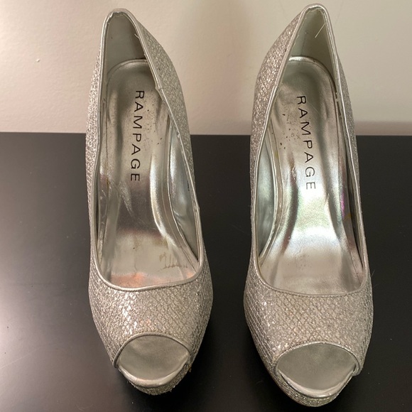 Rampage | Shoes | Silver Heels | Poshmark